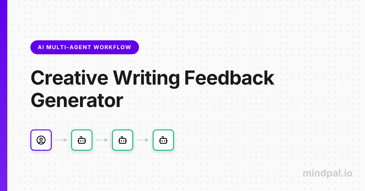Creative Writing Feedback Generator | MindPal Workflow