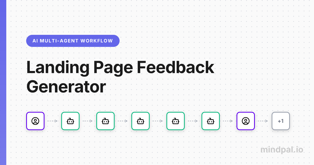 Landing Page Feedback Generator — Free AI Workflow | MindPal